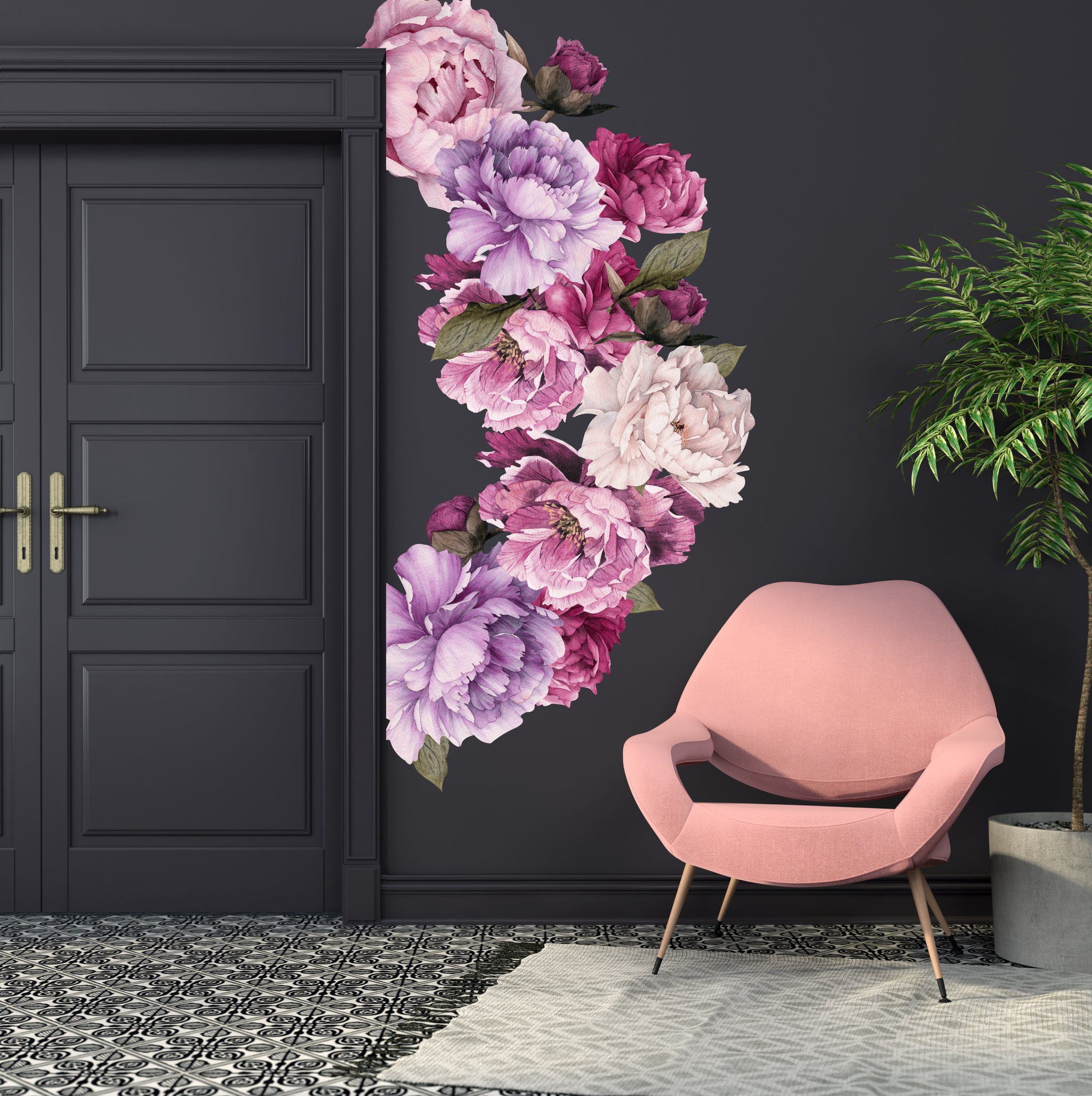 Julianna Floral Wall Stickers || Floral Wall Decals