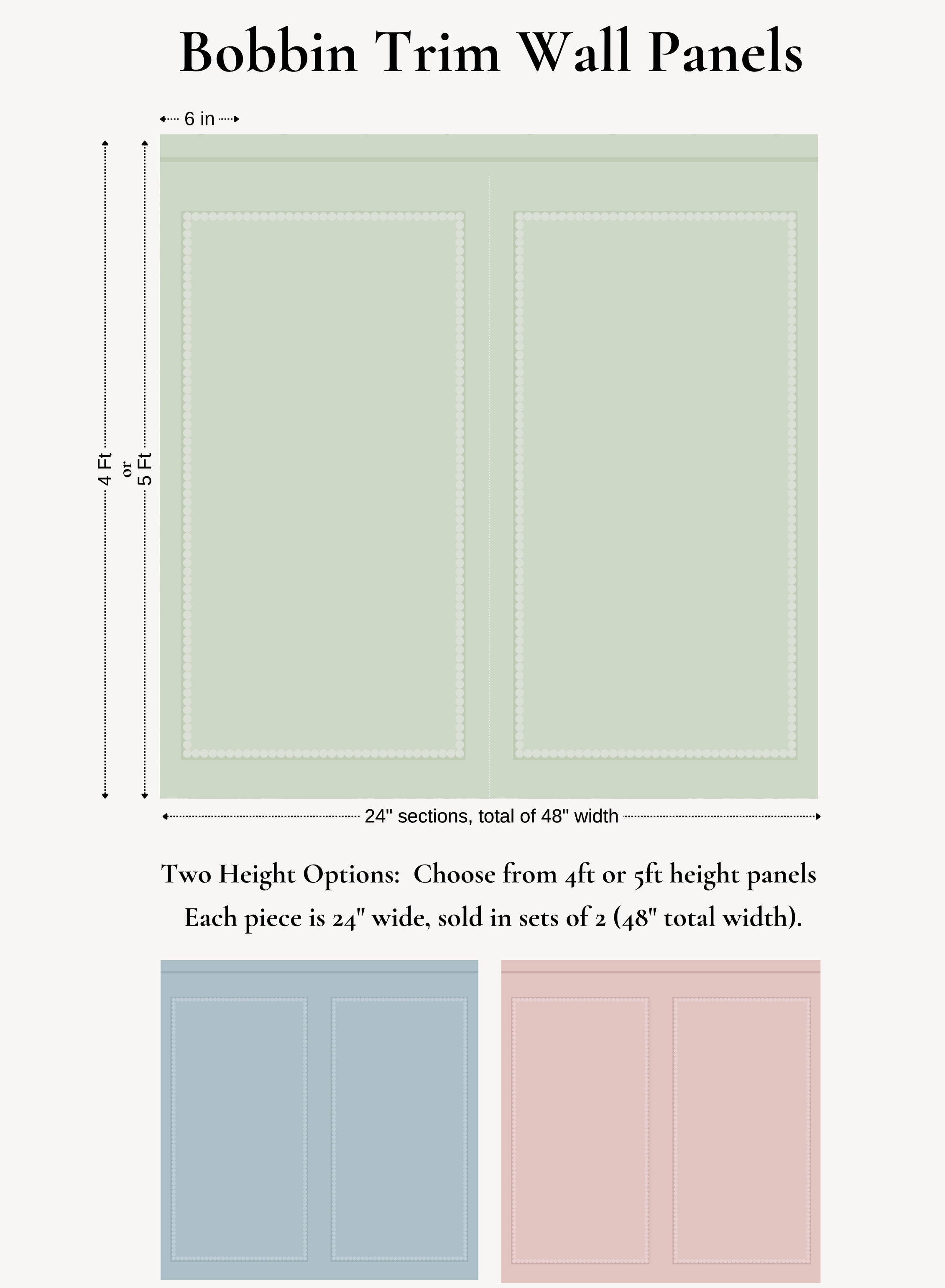 Bobbin Trim Wall Panels