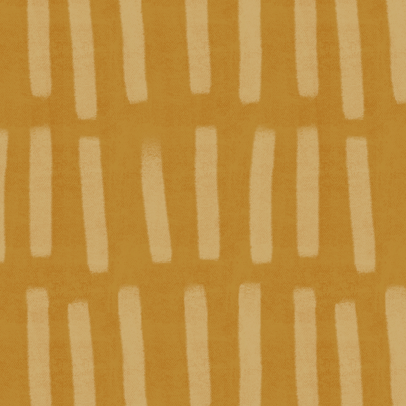 Warm mustard stripe wallpaper with a hand-painted brushstroke pattern