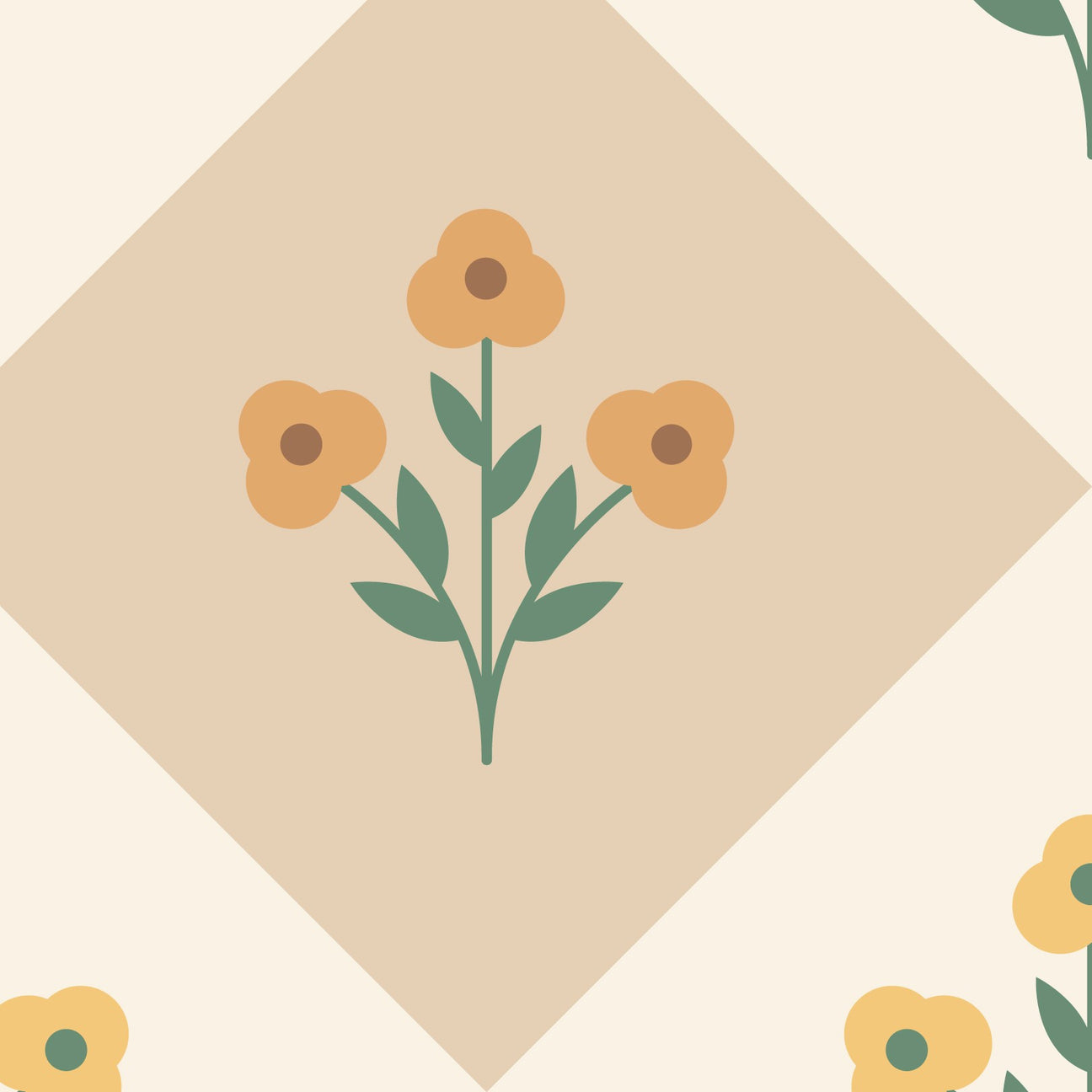 Petal Patchwork Floral Wallpaper