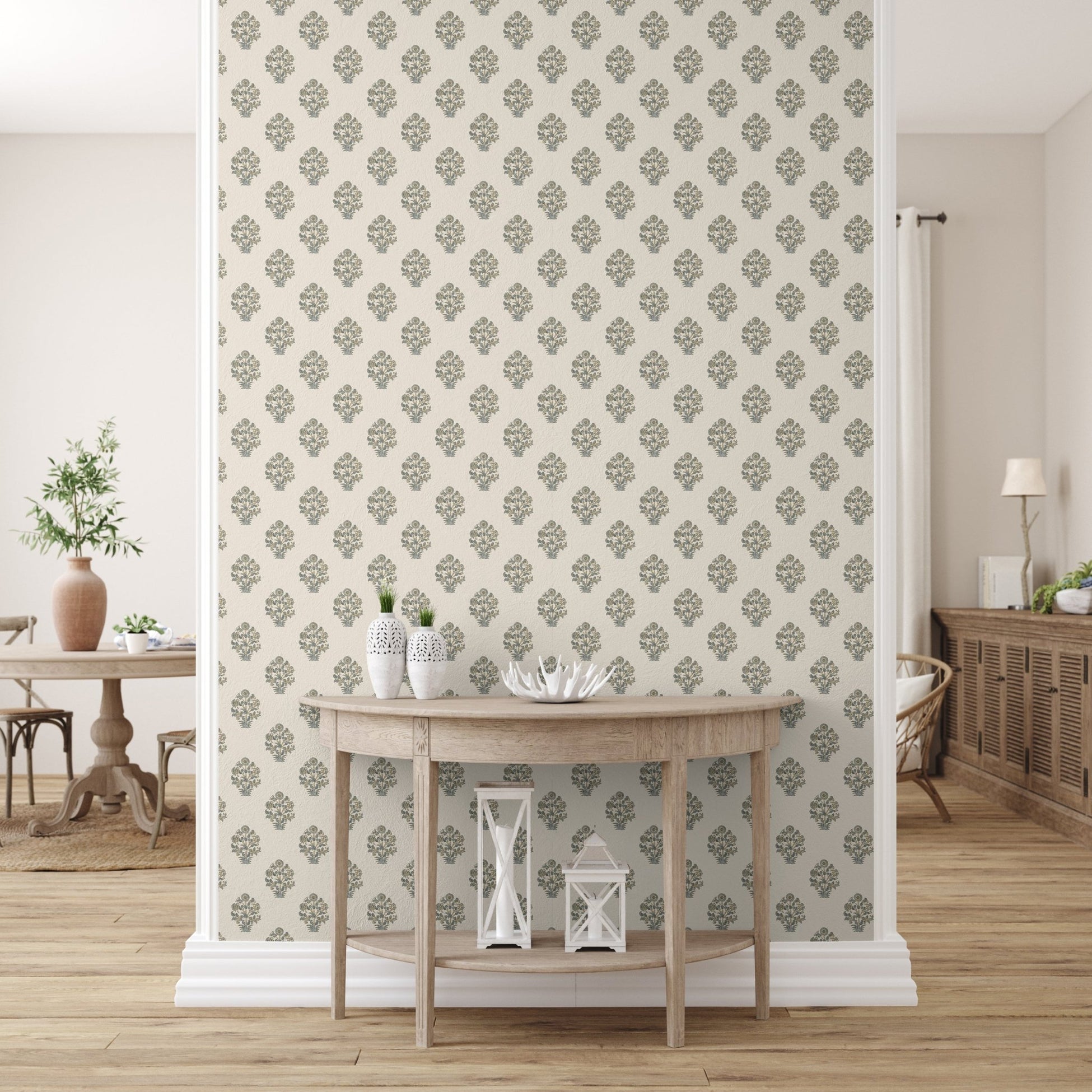Best Block Print Wallpaper for Walls, Peel and Stick or Traditional