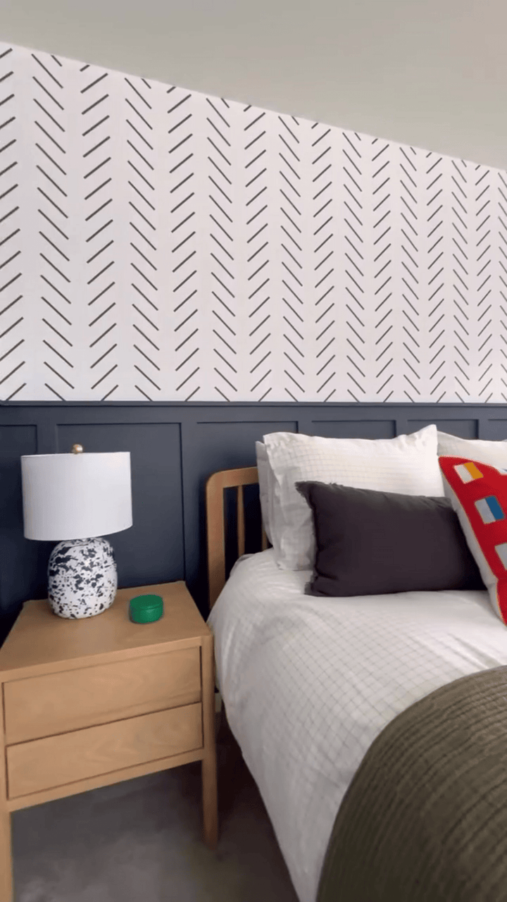 Peel and Stick Chevron Herringbone Wallpaper