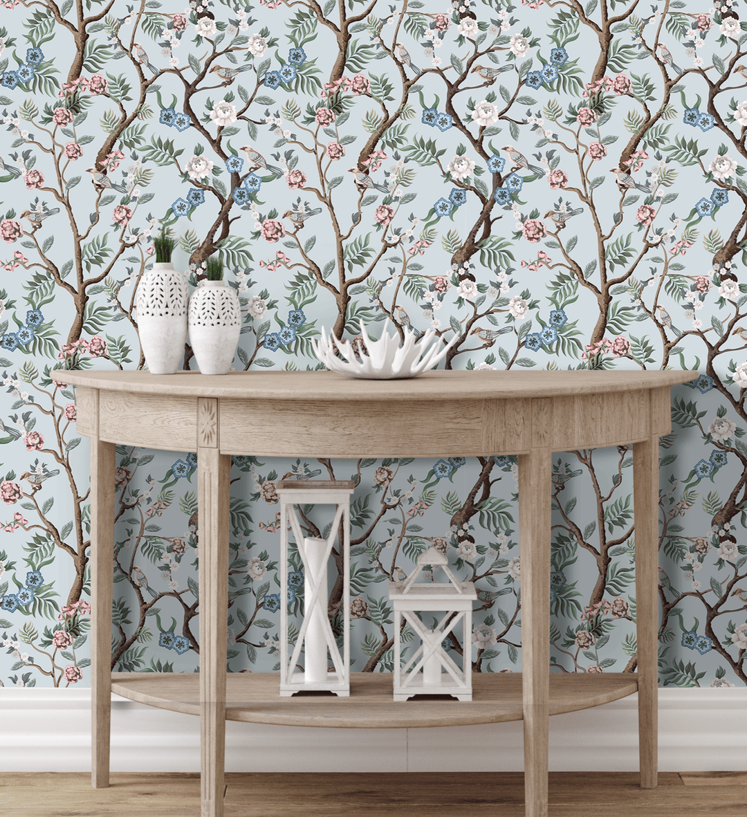 Peel And Stick Wallpaper Chinoiserie