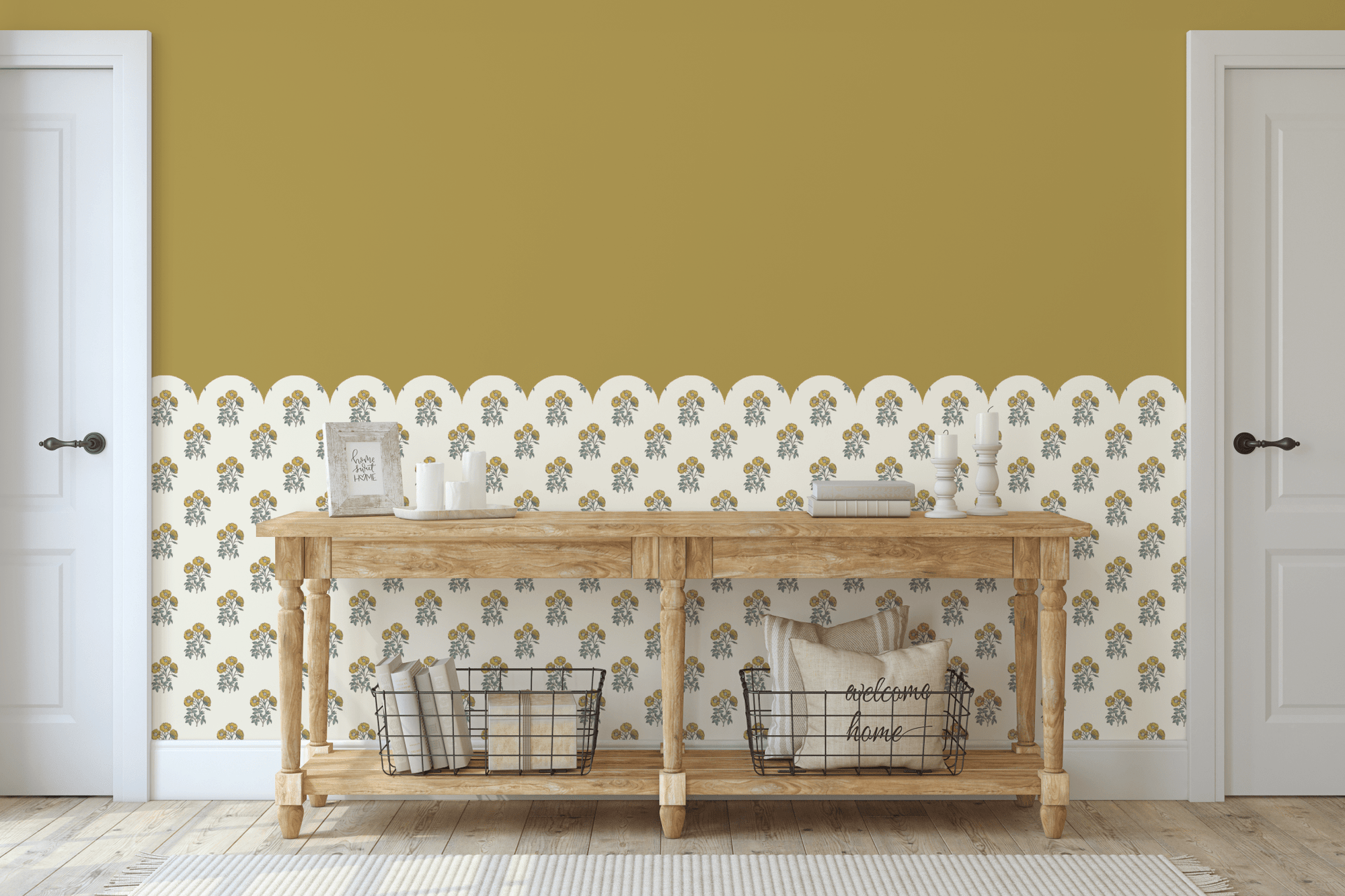 Custom Design Scallop Half Wall Panels