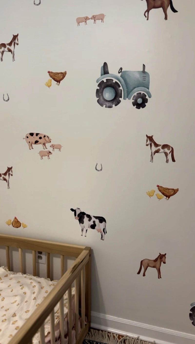 Farm Animal Wall Stickers for kids room