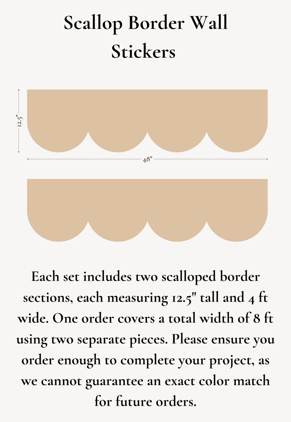 Scallop Border Wall Stickers