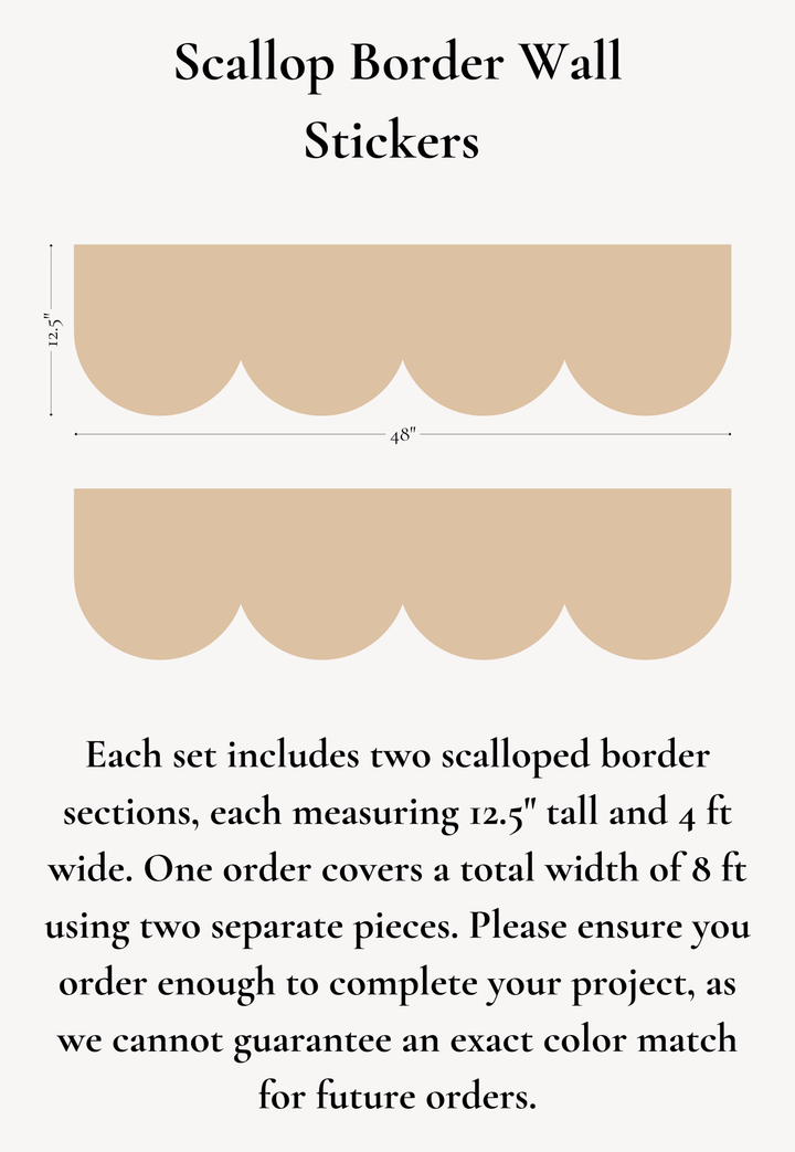 Scallop Border Wall Stickers