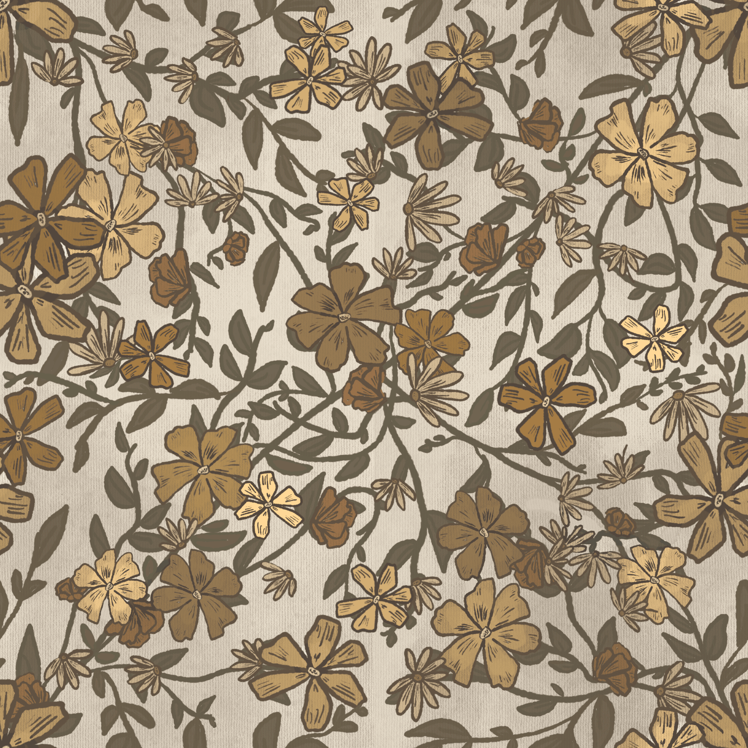 Subtle Floral Peel and Stick Wallpaper (Self-Adhesive)