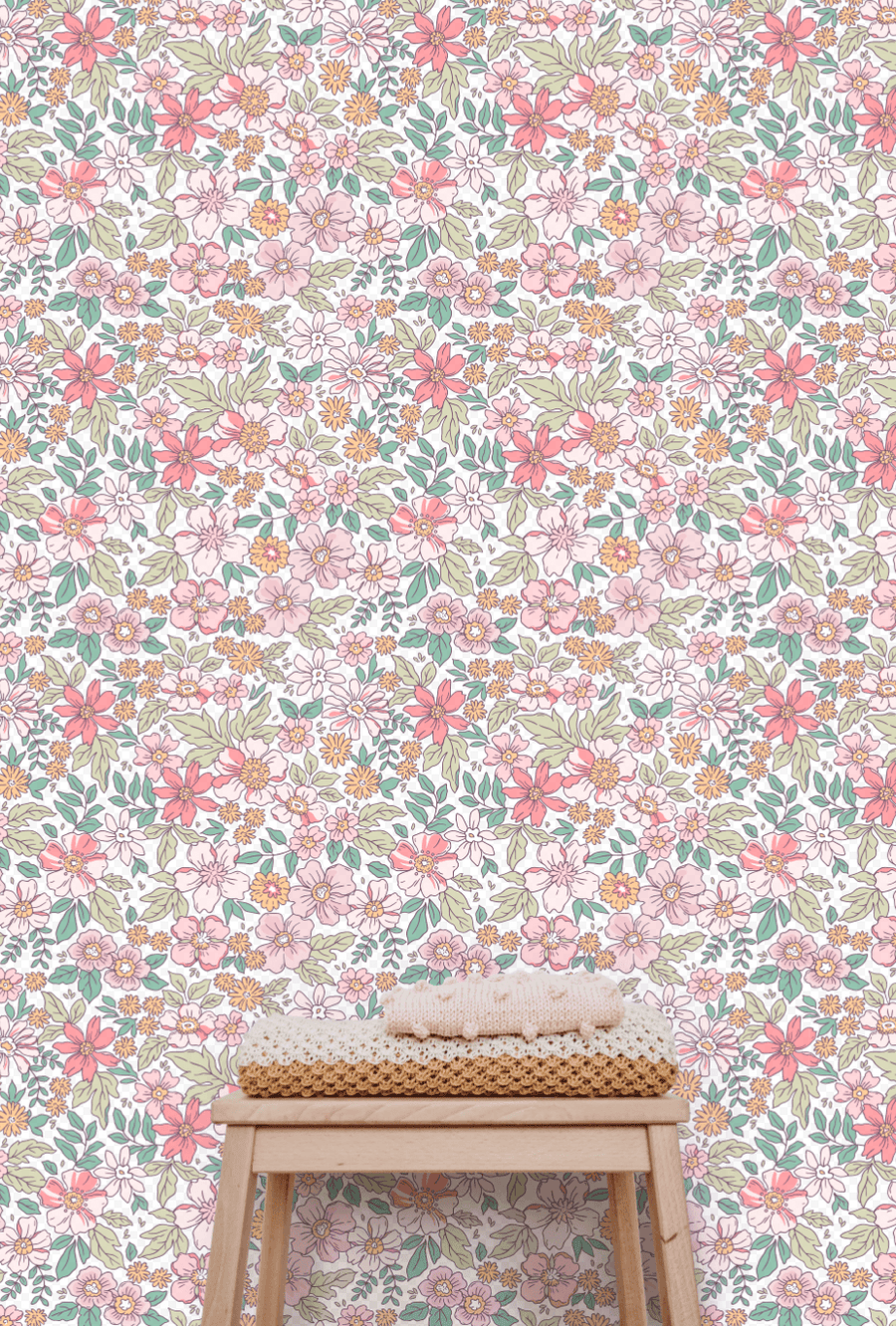 Best Ditsy Flower Peel and Stick Removable Wallpaper