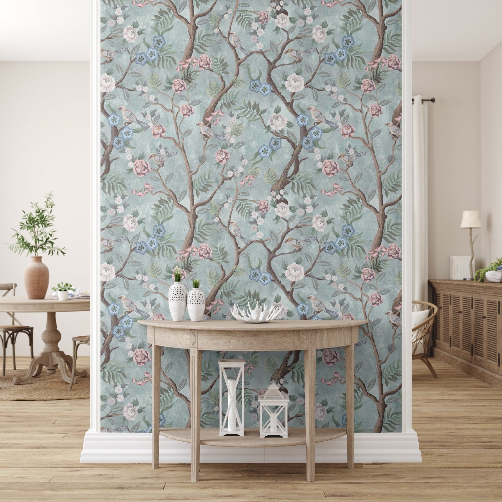 Chinoiserie Peel and Stick Wallpaper