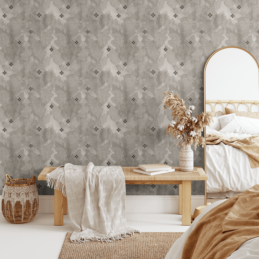 Cement Style Peel and Stick Wallpaper Removable and Self-Adhesive