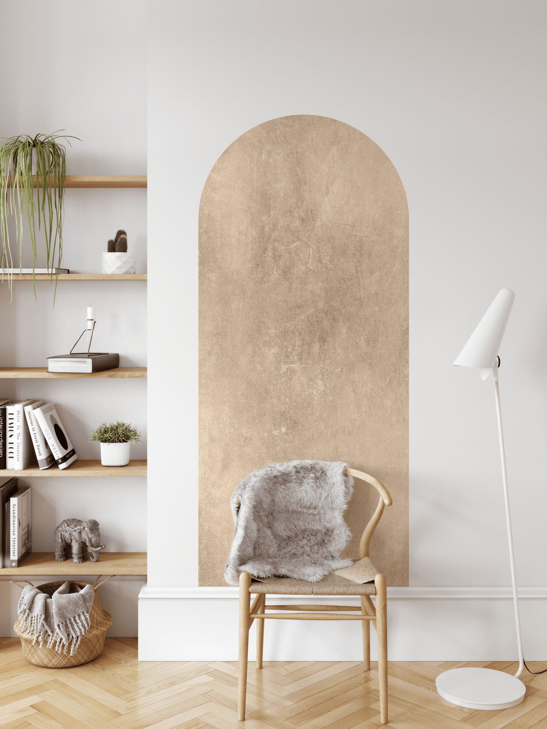Textured Skinny Arch Wall Stickers