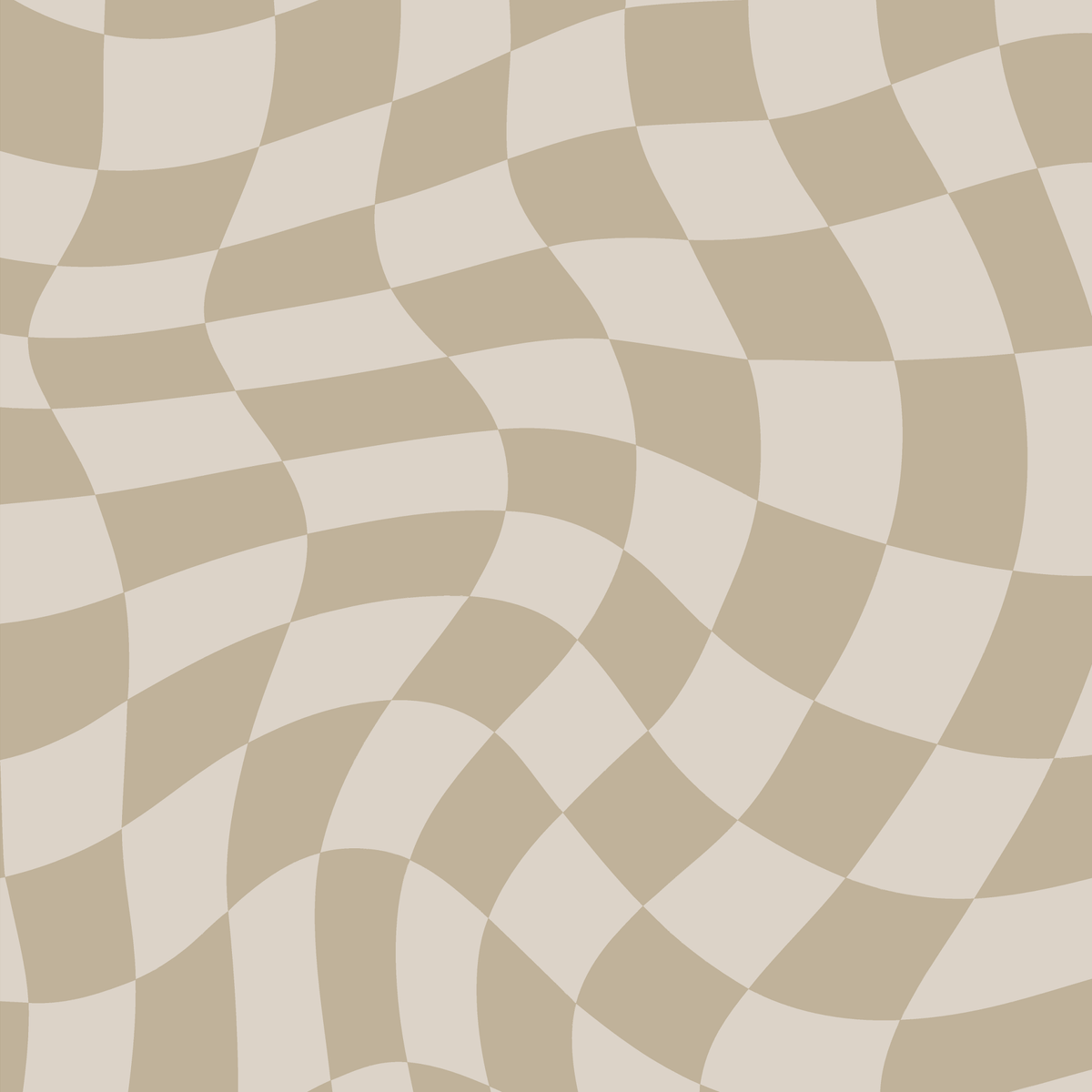 Wavy Checkerboard Peel and Stick Wallpaper